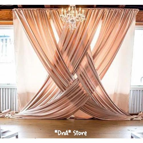 Jual Backdrop Background Elegan Tinggi 3 Meter Lebar 3 Meter Putih