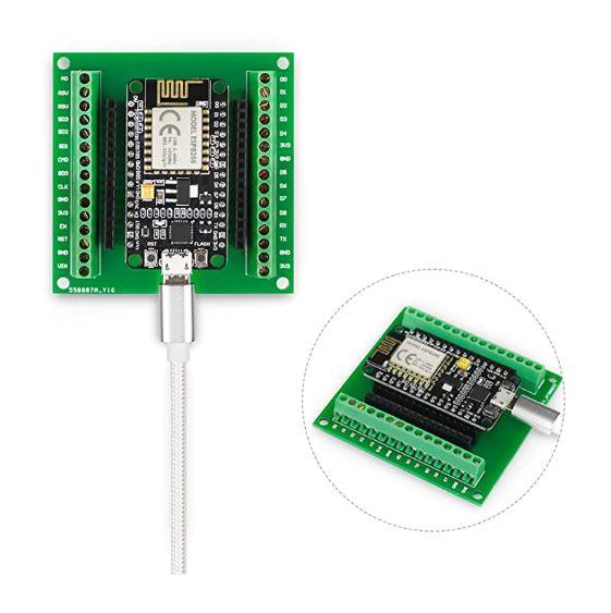 Jual ESP8266 NODEMCU V2 AMICA TERMINAL SCREW BREAKOUT SHIELD GPIO