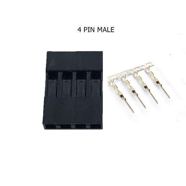 Jual Black Housing 4 Pin Male Kota Tangerang Arfa Arduino Robot