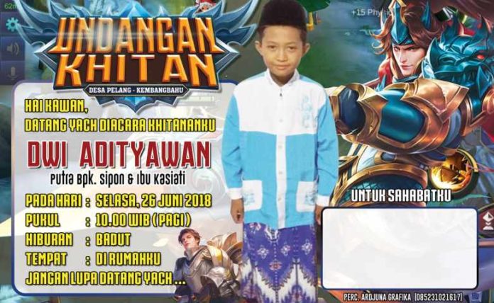 10 Ide Desain Undangan Sunatan Paling Menarik