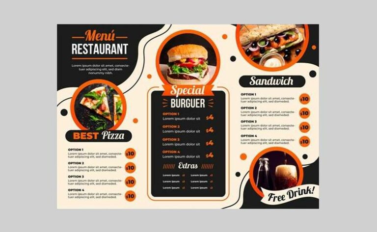 6 Ide Desain Menu Makanan yang Menarik Perhatian Pelanggan