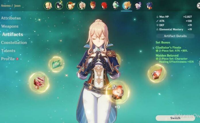 Rekomendasi Build Jean Genshin Impact 2021, Karakter Healer Fleksibel