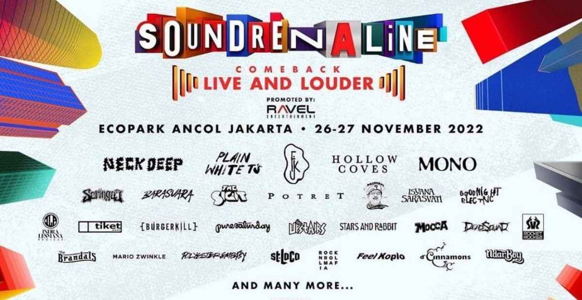 Line-up Lengkap Soundrenaline 2022, dari Musisi Lokal hingga Internasional!