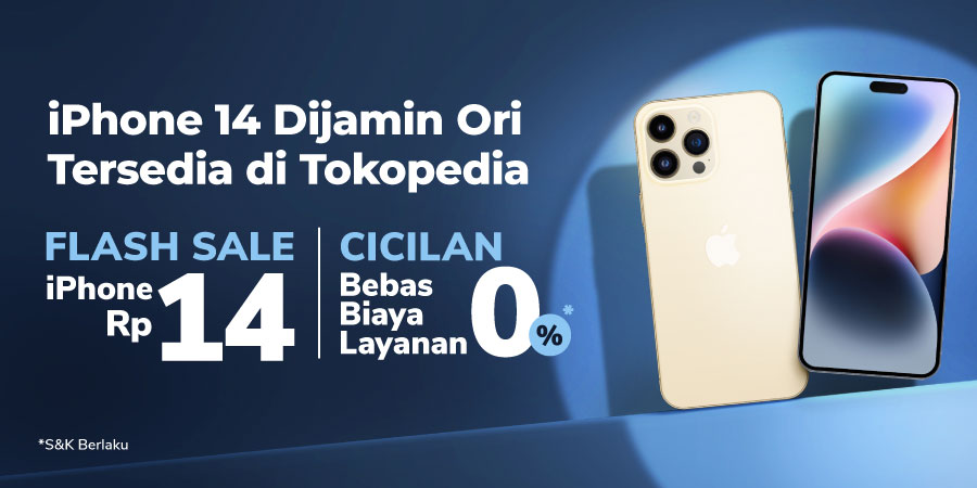 Apple Store Tokopedia: Flash Sale iPhone 14 & Cashback s.d 1jt, Pasti Ori!