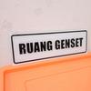 Jual SIGN AKRILIK K3 RAMBU SAFETY RUANG GENSET UKURAN 10X30CM - Jakarta ...