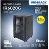 Jual Rack Server 19" 20U IR6020G Depth 600mm Indorack Close Rack Glass ...