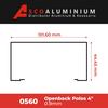 Jual Alumunium Open Back Polos 4 Inch Profil 0560 Alexindo - Ca - Kota ...