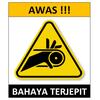 Jual Stiker Awas Bahaya Terjepit Safety Sign Sticker A6 - Kota Surabaya ...
