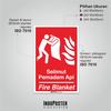 Jual Stiker Safety Sign Rambu K3 ISO Selimut Pemadam Api - S - Kab ...