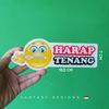 Jual Akrilik Harap Tenang dengan emoticon Tinggal Tempel - Kota ...