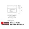 Jual Maxspid EXIT Light|Lampu EXIT Maxspid| Garansi Resmi 1 Tahun ...