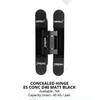 Jual CONCEALED HINGE DEKKSON ADJUSTABLE ES CONC D40 MATT BLACK Hidden ...