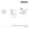 Promo TOTO Wall Hung Lavatory 1 Tap Hole / Wastafel LW246J - COMPLETE ...