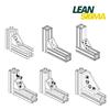 Jual Alumunium Bracket Corner Siku 4040 / Gusset corner Profile 4040 ...