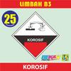 Jual Sticker K3 Safety Sign Limbah B3 Uk. 25 cm KOROSIF - Limbah B3 ...