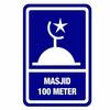 Jual Cetak Stiker Reflective Rambu Rambu Petunjuk Masjid 100 m Plat ...