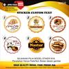 Jual Cetak Stiker label Kue Cake Nastar Bolu Makanan - 8 CM - Kota ...