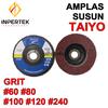 Promo TAIYO Gerinda Amplas 4" Amplas Susun Flap Disc Wheel 4 Amplas ...