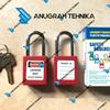 Jual Loto safety padlock thermoplastic red 38 mm lockout tagout - Putih ...