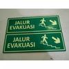 Jual Sign akrilik jalur evakuasi/Exit glow in the dark 20x10 - arah ...