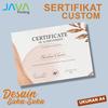 Jual Cetak Sertifikat Custom-POLY-EMBOS-HOTPRINT-Cetak Piagam-r-A4 ...