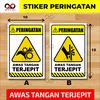 Jual stiker peringatan | AWAS TANGAN TERJEPIT | STIKER SAFETY - Kab ...