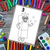 Jual Kertas Mewarnai Gambar Seri Numberblocks 1 - 10 Kertas BC 10 ...