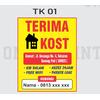 Jual Banner Terima Kos / Spanduk Kost I cetak Spanduk Kos-kosan Besar ...