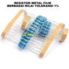 Jual Resistor 1/4 watt Metal Film 1 100 120 220 470 680 1k 1k1 1k2 1k8 ...