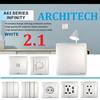 Jual saklar sakelar stopkontak architect INFINITY WHITE INBOW - STOP ...