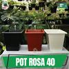 Jual Pot Bunga Kotak Putih Besar 40 Rosa Pot Taman Tanaman Hias Buah ...