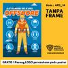 Jual Safety Poster : Oil Gas Minyak Offshore Onshore APD - 120x80 cm ...
