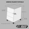 Jual Drawer Roda - Rak Meja Lemari Kecil Nakas Side Table Cabinet ...