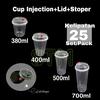 Promo Cup PP injection/Gelas plastik 12oz 380ml INJECTION cheese boba Cup OZ - Only Cup Oval ...