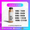Promo CETAK STICKER LABEL BOTOL KEMASAN MINUMAN KOPI SUSU LITERAN ...