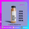 Promo CETAK STICKER LABEL BOTOL KEMASAN MINUMAN KOPI SUSU LITERAN ...