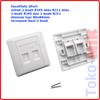 Jual Konektor RJ45 LAN RJ11 Telepon Wall Socket Tembok FacePlate Inbow ...