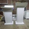Jual Mimbar Podium Minimalis Kayu Jati Harga Murah - PLYWOOD, Putih ...