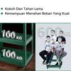 Promo ISKU Troli Bengkel 3 Susun Trolley Trolly Besi Rak Tools Meja ...