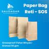 Jual Paper bag roti / kantong kertas makanan SOS - S Anti Minyak ...
