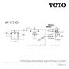 Promo TOTO Semi Recessed Counter Lavatory 1 Tap Hole / Wastafel LW642CJ ...