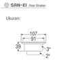 Jual San-Ei Square Floor Strainer - Floor Drain HN 508 S - Jakarta Barat - Glodok Teknik ...