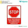 Jual Rambu Stop Ada Pemeriksaan Kendaraan 35cm x 50cm Plat Alumunium ...