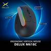 Jual Delux M618C Mouse Wireless Vertical Ergonomic - Jakarta Pusat - PT ...