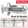 Promo Jack Nut - Rivet Plat Metal Mur Baut Drat Sekrup Fisher M4 M5 M6 ...