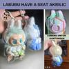 Promo [READY] ACRYLIC V1 & V2 Labubu Have A Seat Macaron Akrilic Hard ...