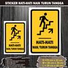 Jual RAMBU HATI-HATI NAIK TURUN TANGGA / STIKER RAMBU HATI-HATI NAIK ...