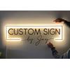 Jual Papan Nama Akrilik Papan Usaha LED Tulisan Custom - 20X60, PAKAI ...
