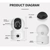 Jual TECHMA Kamera CCTV Portable Dual Lens 2 Lensa Wifi Ip Camera 2x2MP ...