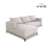 Promo VIVERE Emma Sofa L Shape Grey Khaki Cicil 0% 3x - Kab. Bekasi ...